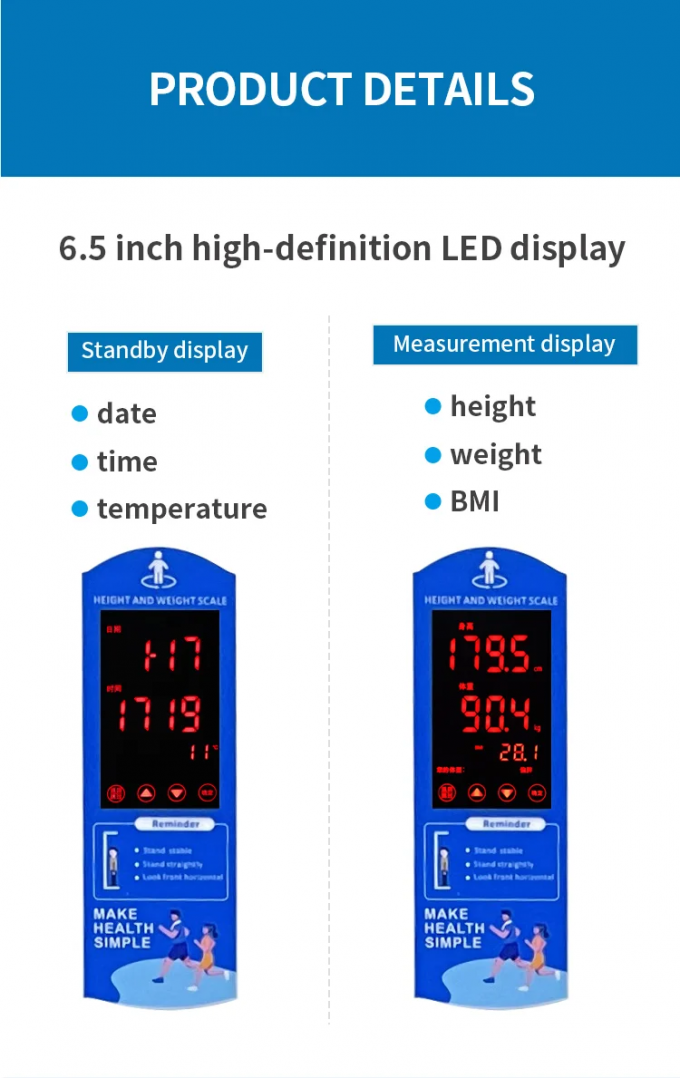 Weight and Height Measuring Machine SH-300 Ultrasonic Height and Weight ...