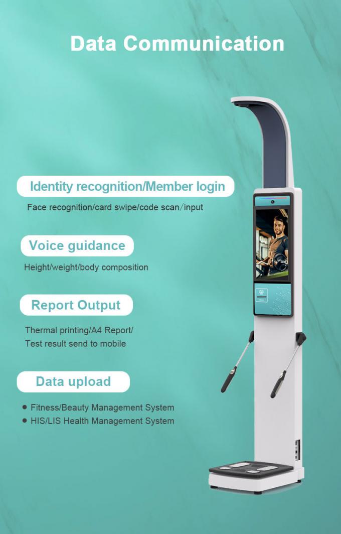 Ultrasonic Height Weight Scale Body Composition Analysis Machine